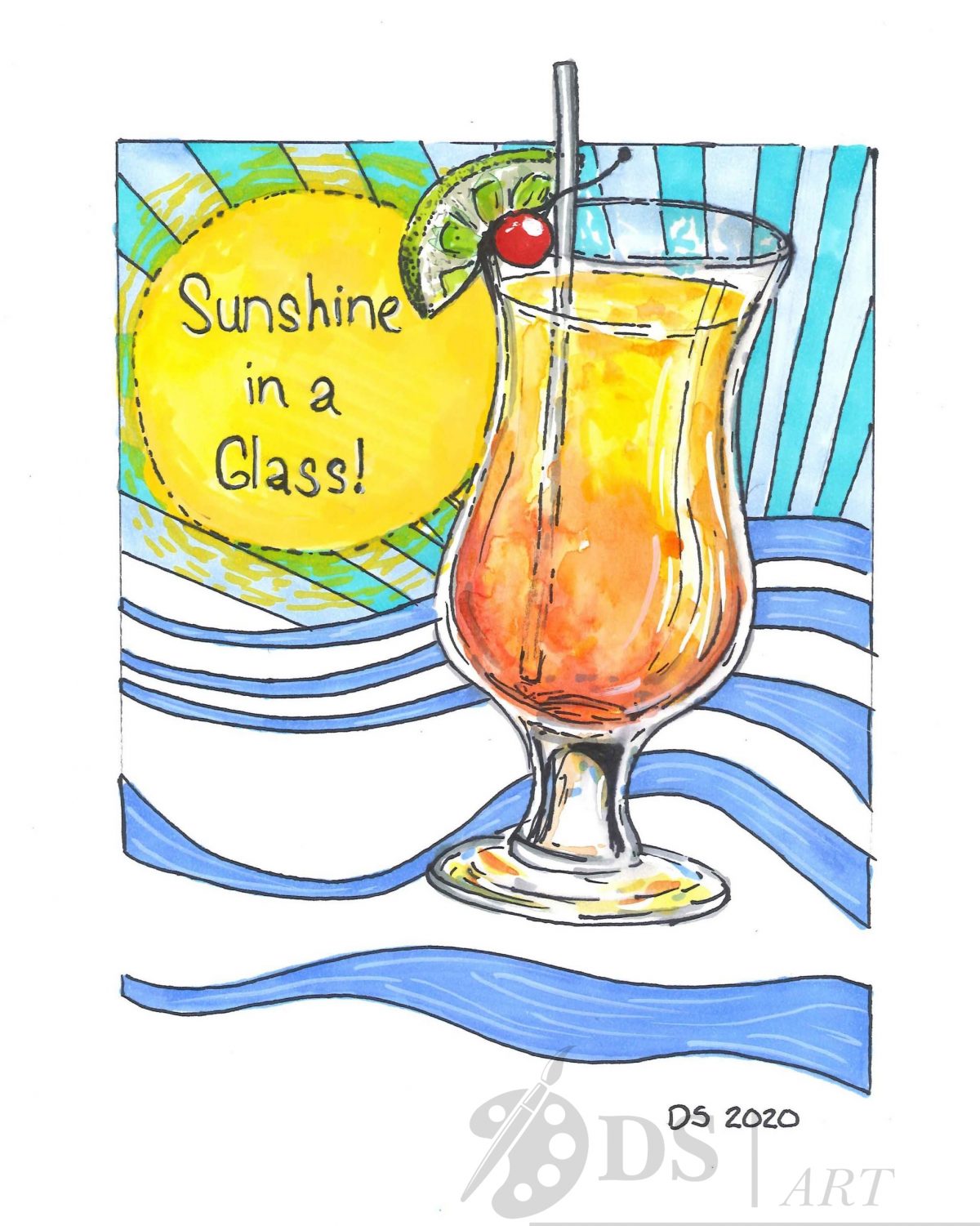 Sunshine In A Glass DS Art Sunshine In A Glass DS Art